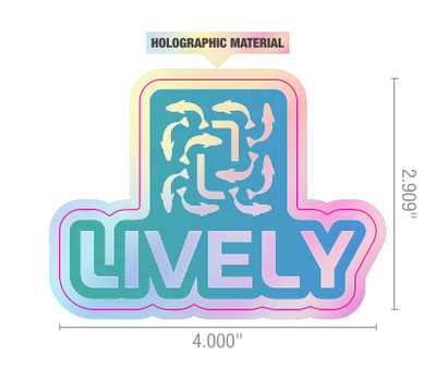 Lively Holographic Sticker – LIVELY